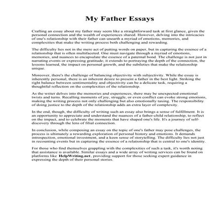 My Father Essays.pdf