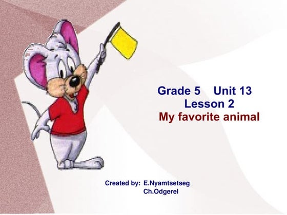My favourite animal | PPT