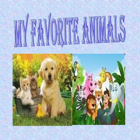 My favorite animals | PPT