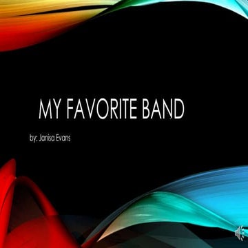 My favorite band | PPTX