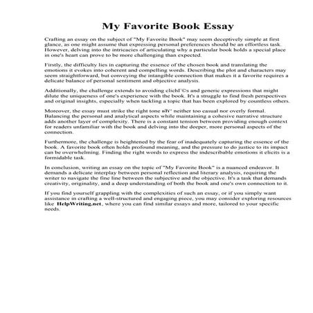 My Favorite Book Essay.pdf