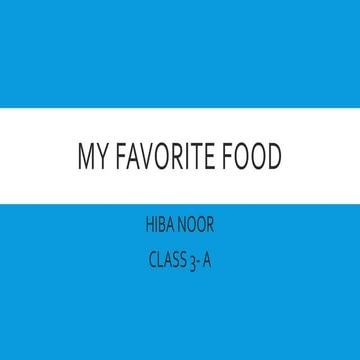 My Favorite food .pptx