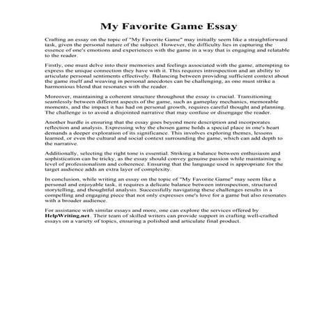 My Favorite Game Essay.pdf