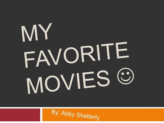 My favorite movie | PPT