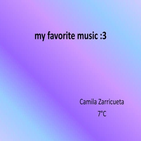 My favorite music | PPT