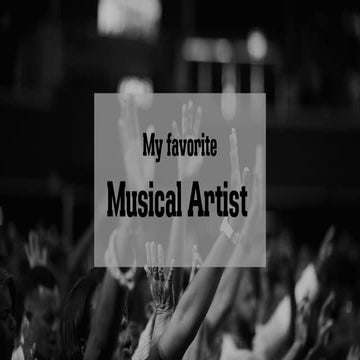 Mi artista musical Favorito - Dan Reynols - Presentación en Ingles | PDF