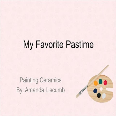 My Favorite Pastime | PPTX
