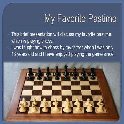 My favorite pastime | PPTX