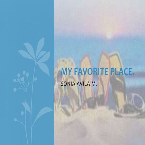 My favorite place | PPTX