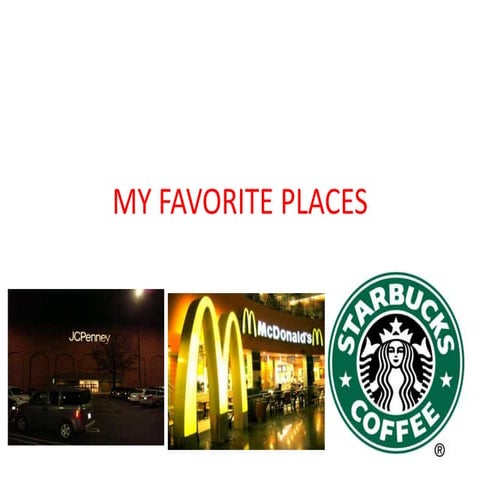 My Favorite Places | PPTX