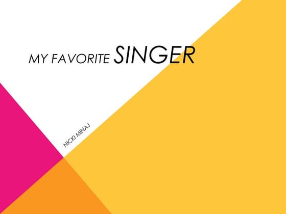 My favorite singer nikola t | PPTX