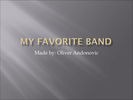My favorite singer | PPT