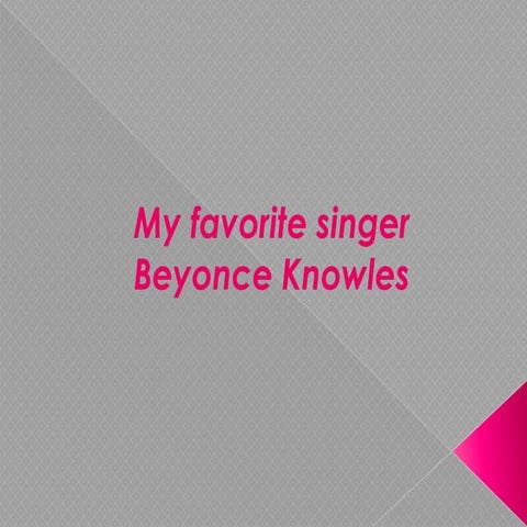 My favorite singer sofija | PPTX