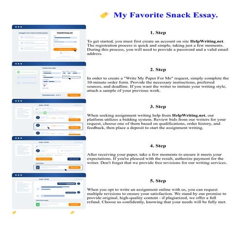 My Favorite Snack Essay. | PDF