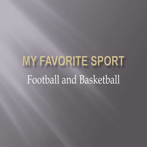 My favorite sport | PPT