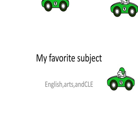 My favorite subject | PPTX