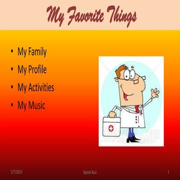 My favorite things | PDF