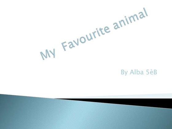 My favourite animal natali | ODP