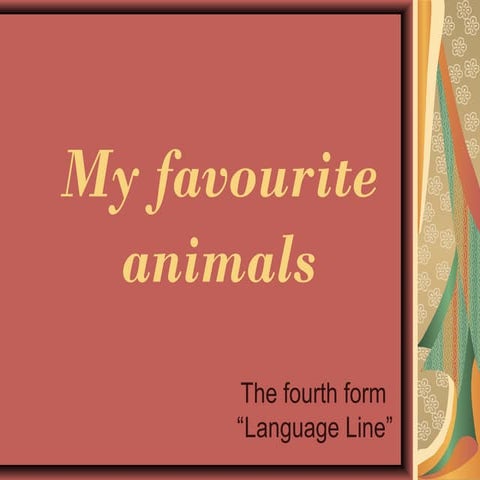 My favourite animals | PPT