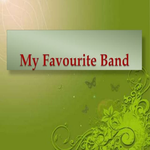 My favourite band | PPT