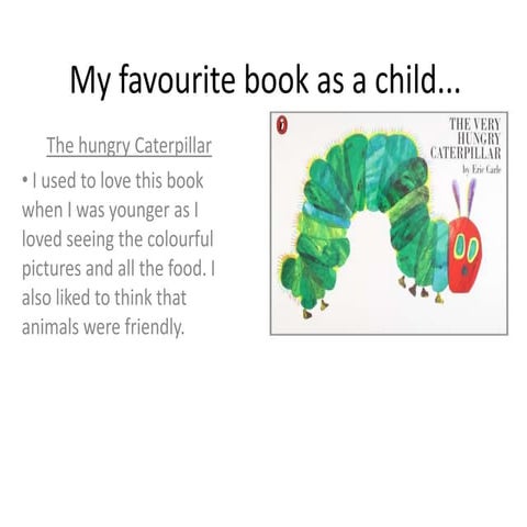 My favourite book as a child | PPT