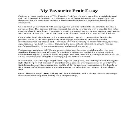 My Favourite Fruit Essay.pdf
