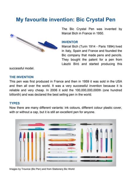 The cheap pen that changed writing forever | PDF
