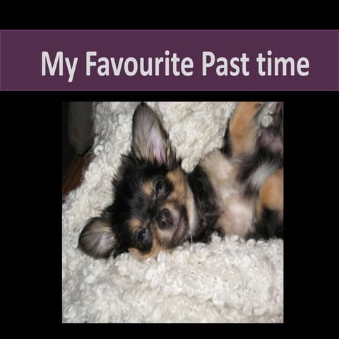 My favourite past time | PPTX