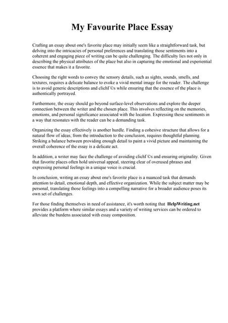 Describe Your Favorite Place Essay.pdf
