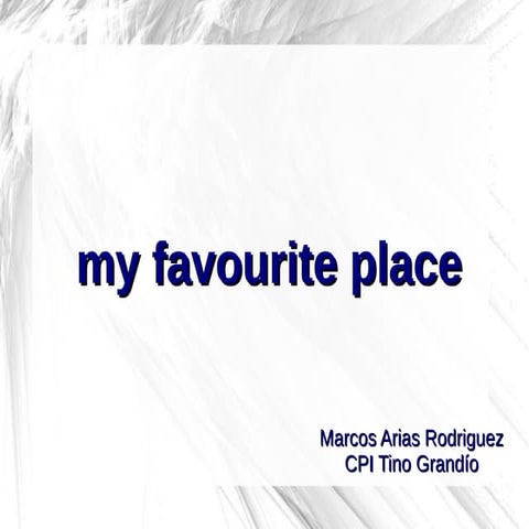 My favourite place | PDF