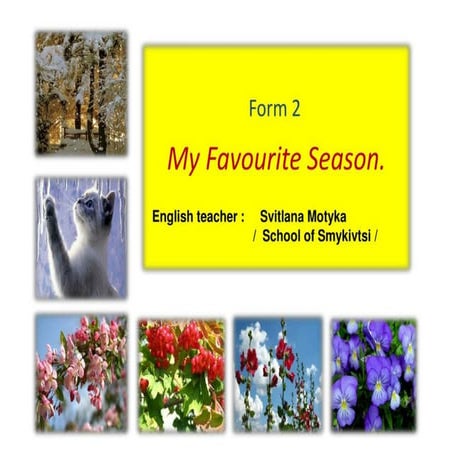 My Favourite Season. | PPT