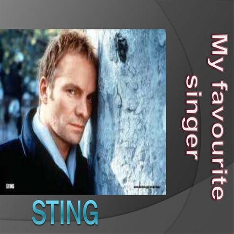 My Favourite Singer. Sting | PDF