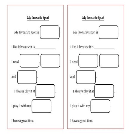 My favourite sport | PDF