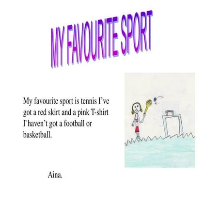 MY FAVOURITE SPORT | PDF