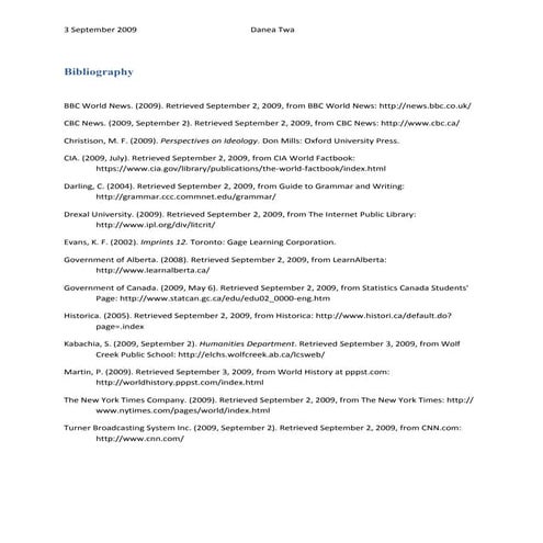 My favs bibliography | DOC