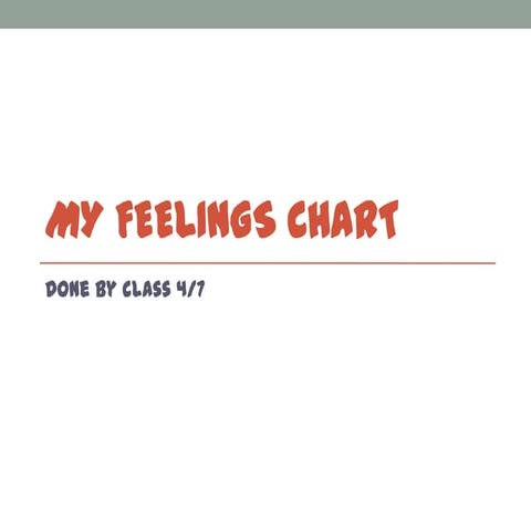 My feelings chart 4 7 | PPT