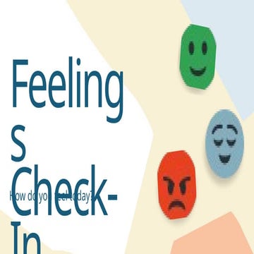 My Feelings Presentation for Social Emotional Learning in a Blue Orange ...