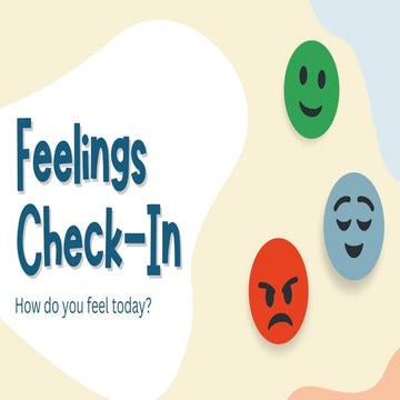 My Feelings Presentation for Social Emotional Learning in a Blue Orange ...