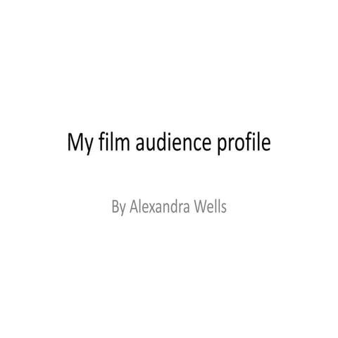 Film audience | PPTX