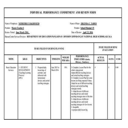 Individual performance commitment_and_review_form_(ipcrf)_for_teachers ...