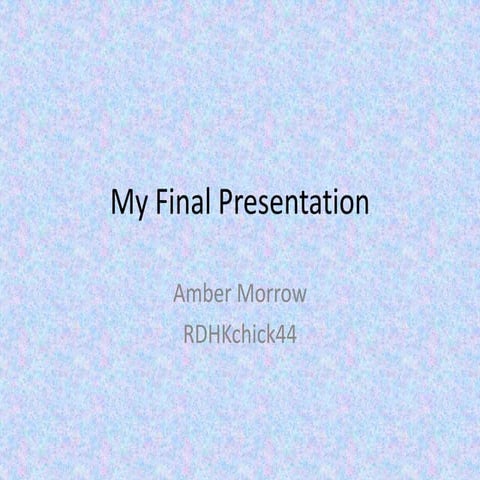My final presentation | PPTX