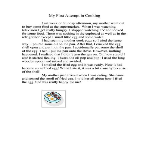 My First Attempt In Cooking | DOC