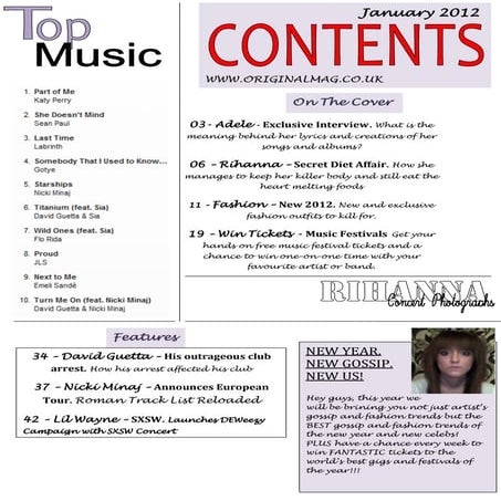 My first draft contents page | DOCX