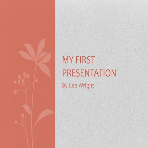My first presentation | PPSX | Pets