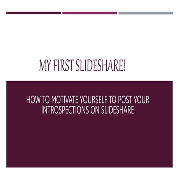My first slideshre | PPT