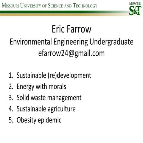 Environmental Summit | PPTX