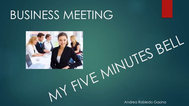 Five minutes bell | PPTX