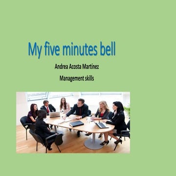 five minutes bell | PPTX