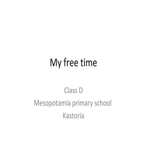 My free time | PPT