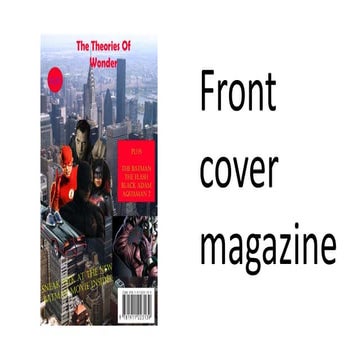 My front cover and double spreadsheet magazine | PPT